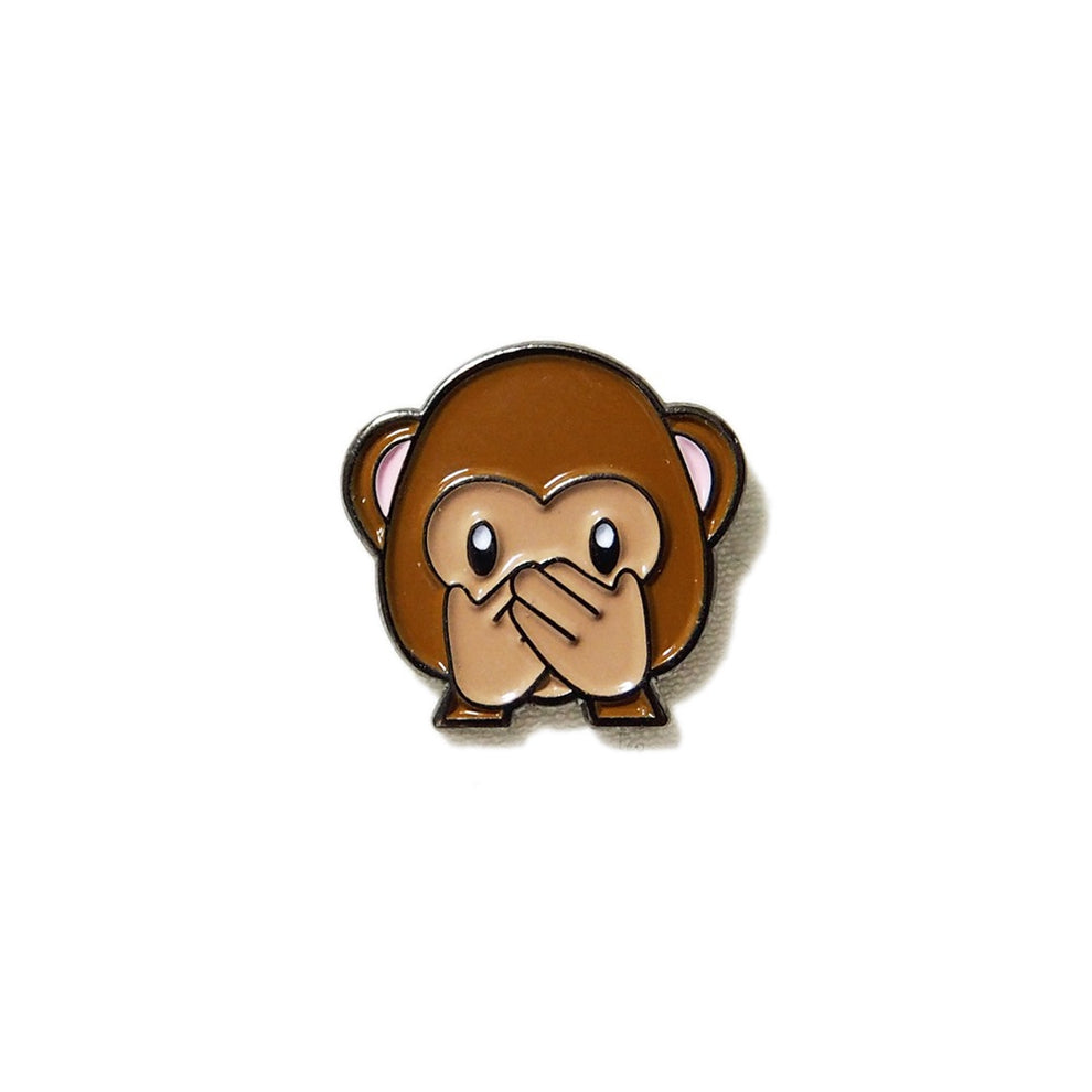 PINDEMIC Monkey Say No Evil Enamel Pin – Natures Collection
